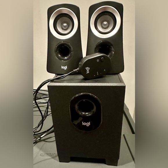 Logitech | Other | Logitech Z33 Speaker System With Subwoofer | Poshmark